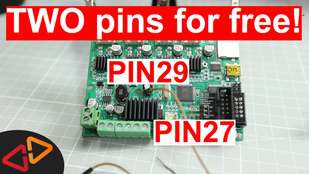 TWO free GPIO pins! – Creality Mainboard PIN27 and PIN29 breakout ...